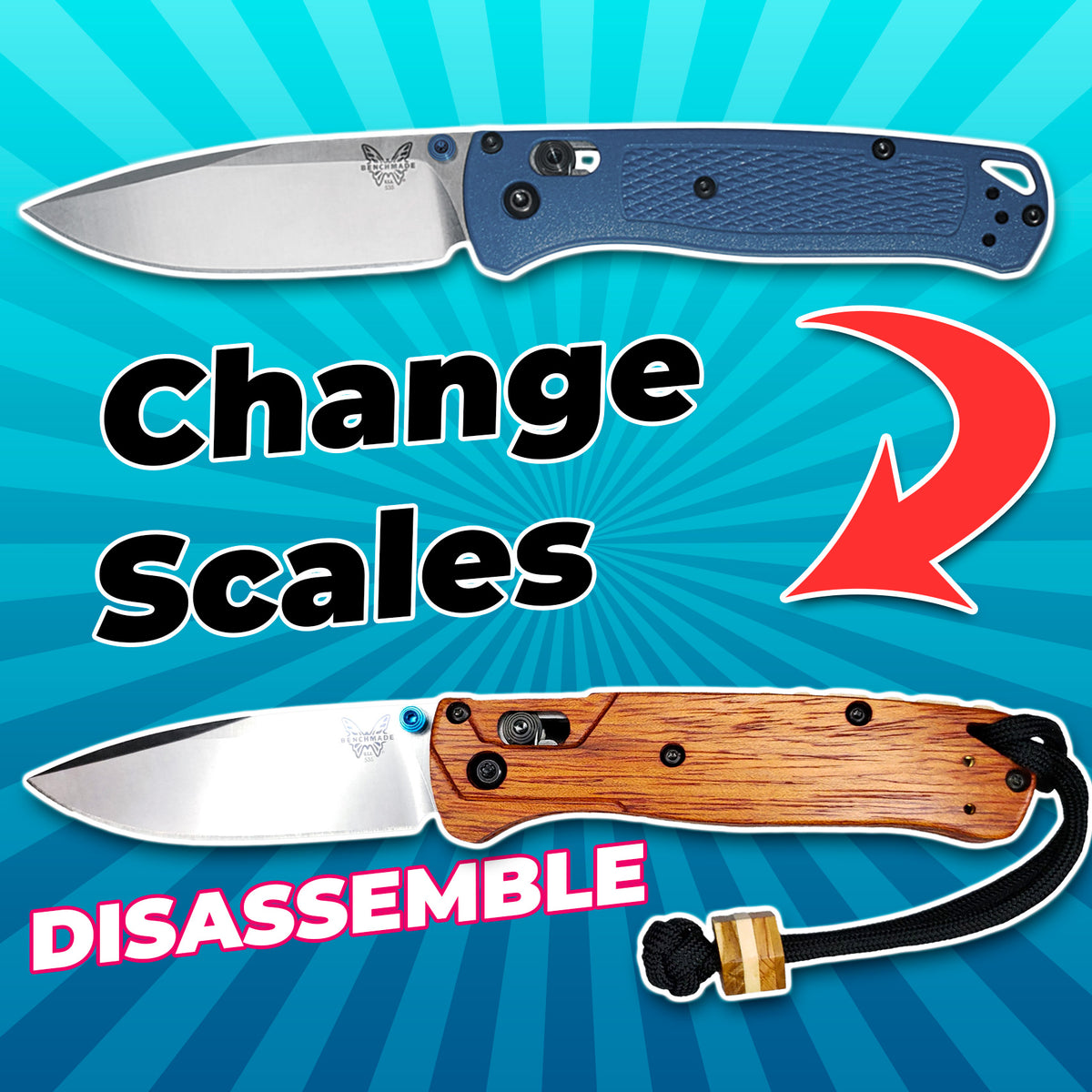 Benchmade Bugout - Step-by-Step Scales Replacement and Disassembly Gui ...