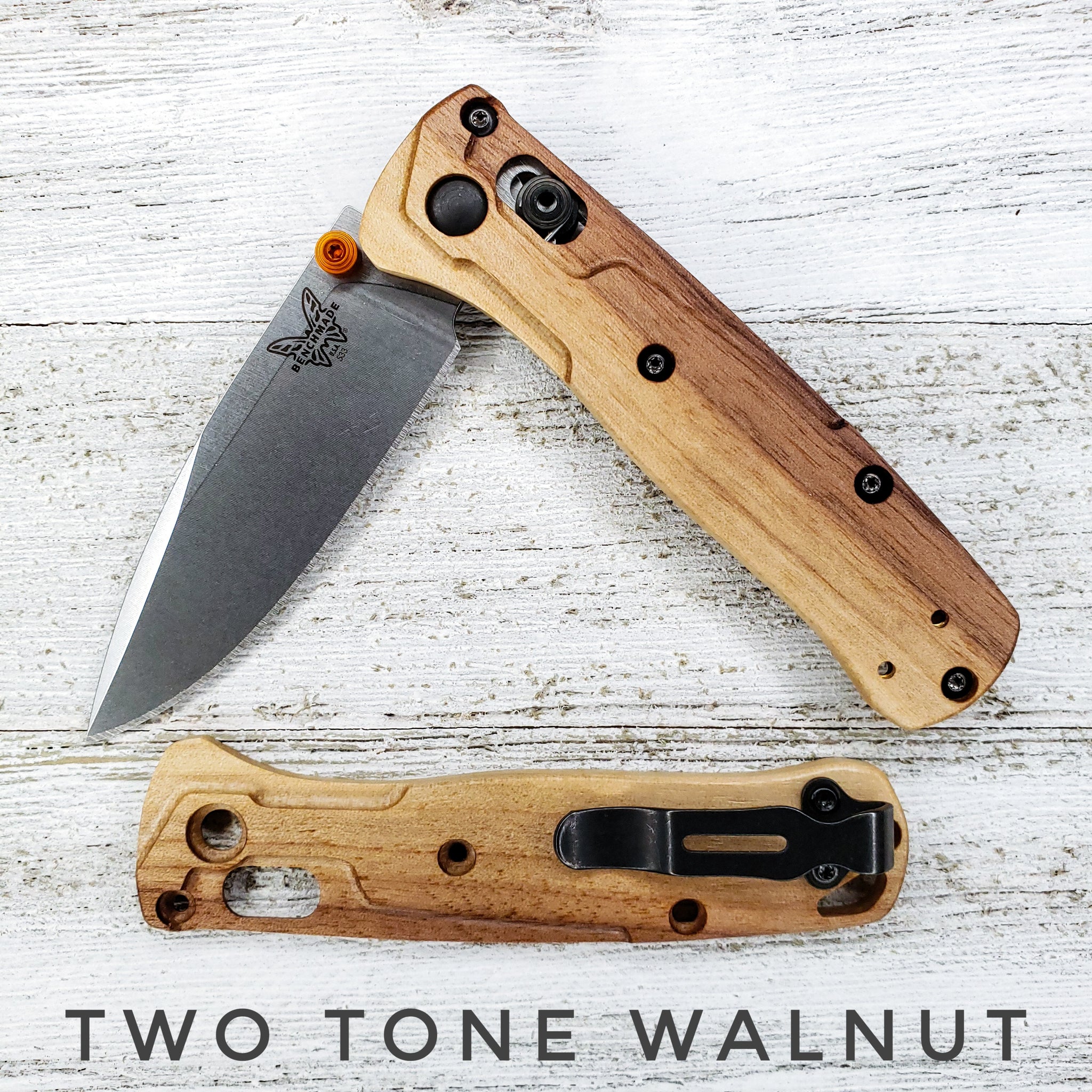 Benchmade MINI Bugout Scales / Benchmade 533 Wood Scales - Style 2 ...