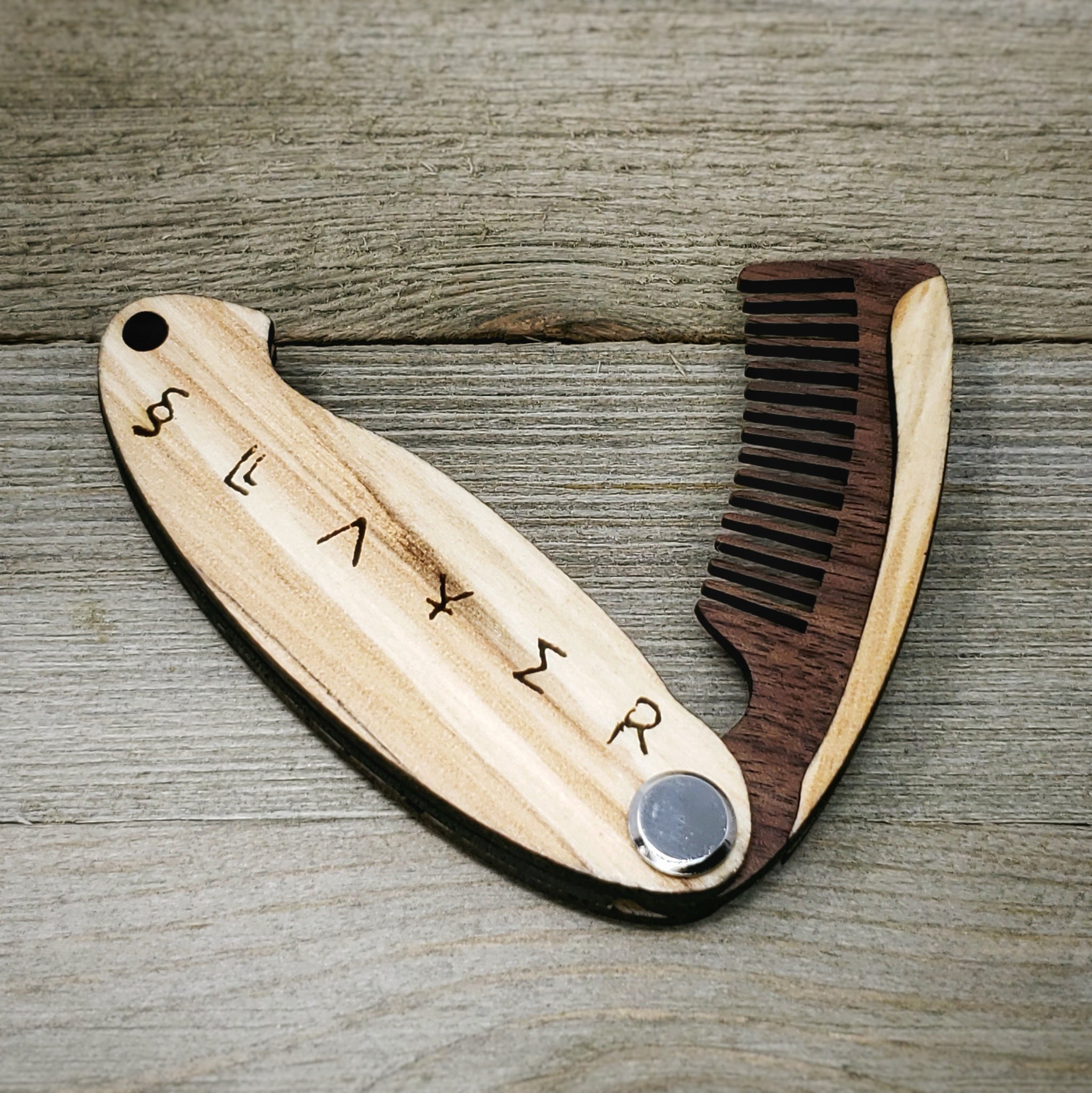 Slayer Folding Beard Comb – MakeTechCreate