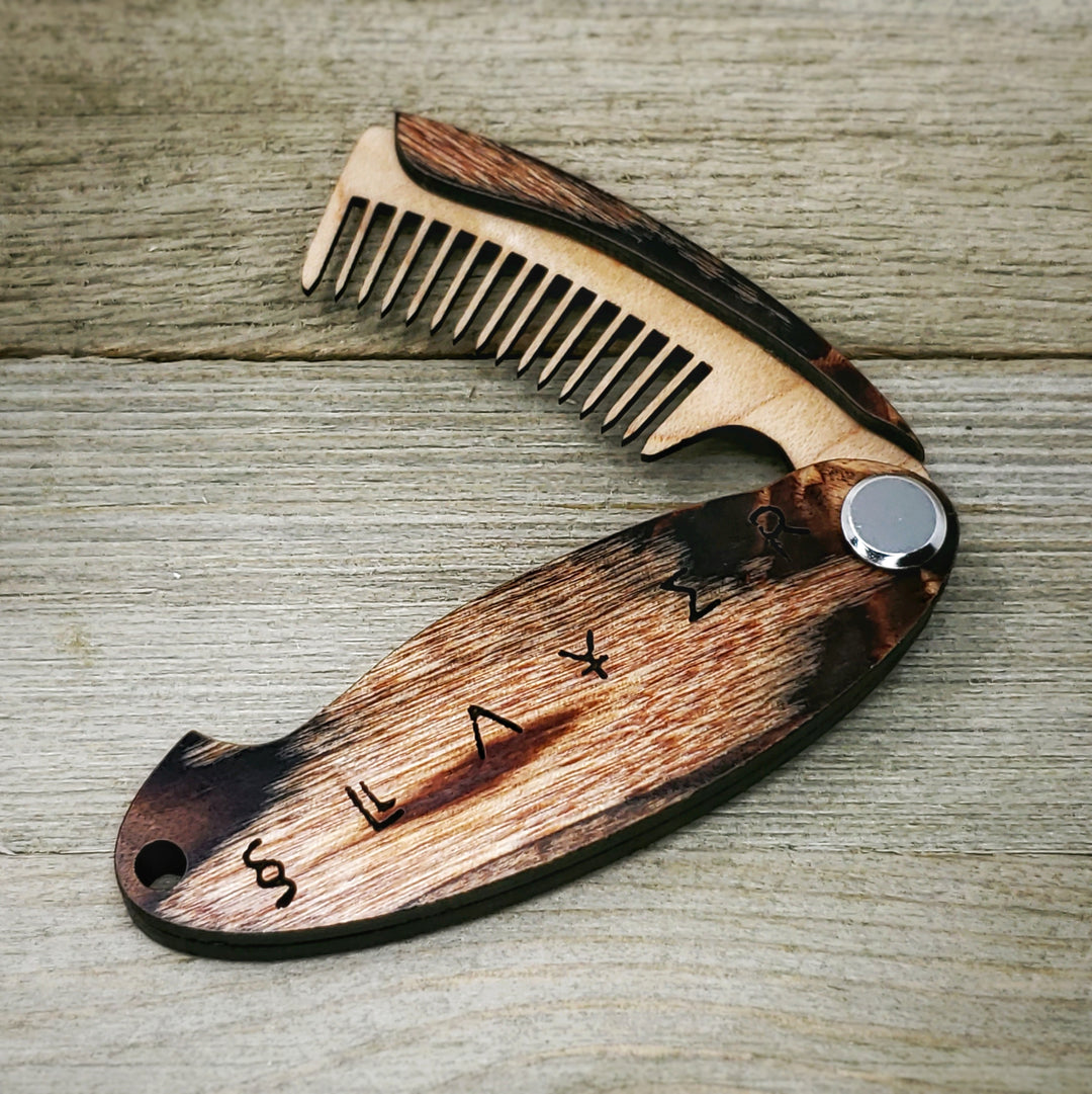 Slayer Folding Beard Comb – MakeTechCreate