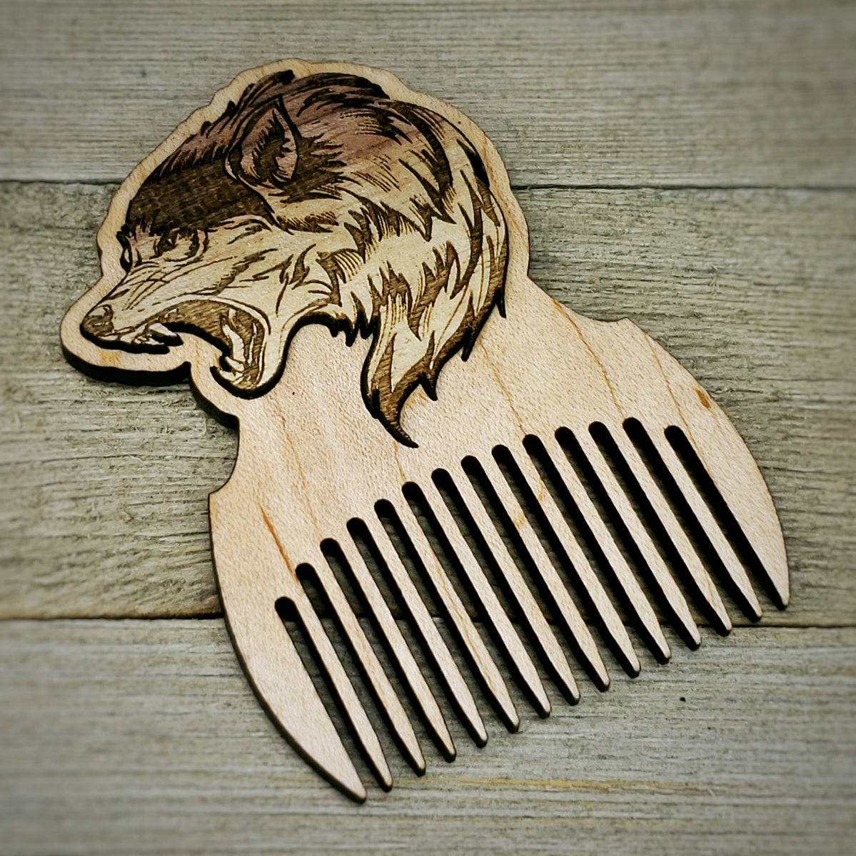 Wolf Head Beard Pick / Wolf Beard Comb – MakeTechCreate