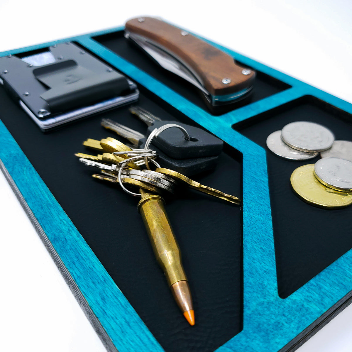 EDC Pocket Dump Trays - Small Wood Catchall Tray for Organization ...